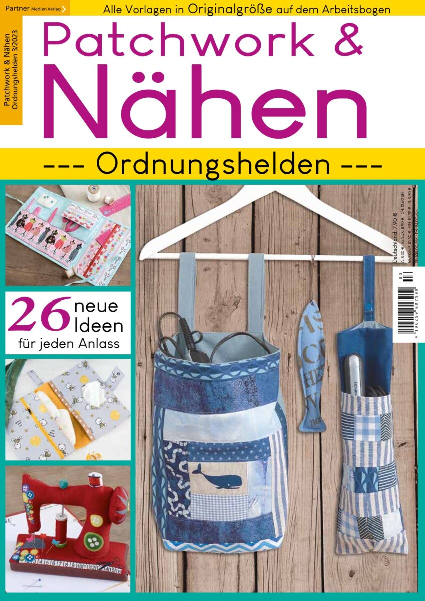 Patchwork und Nähen 03/2023 - Ordnungshelden E-Paper, 7,20
