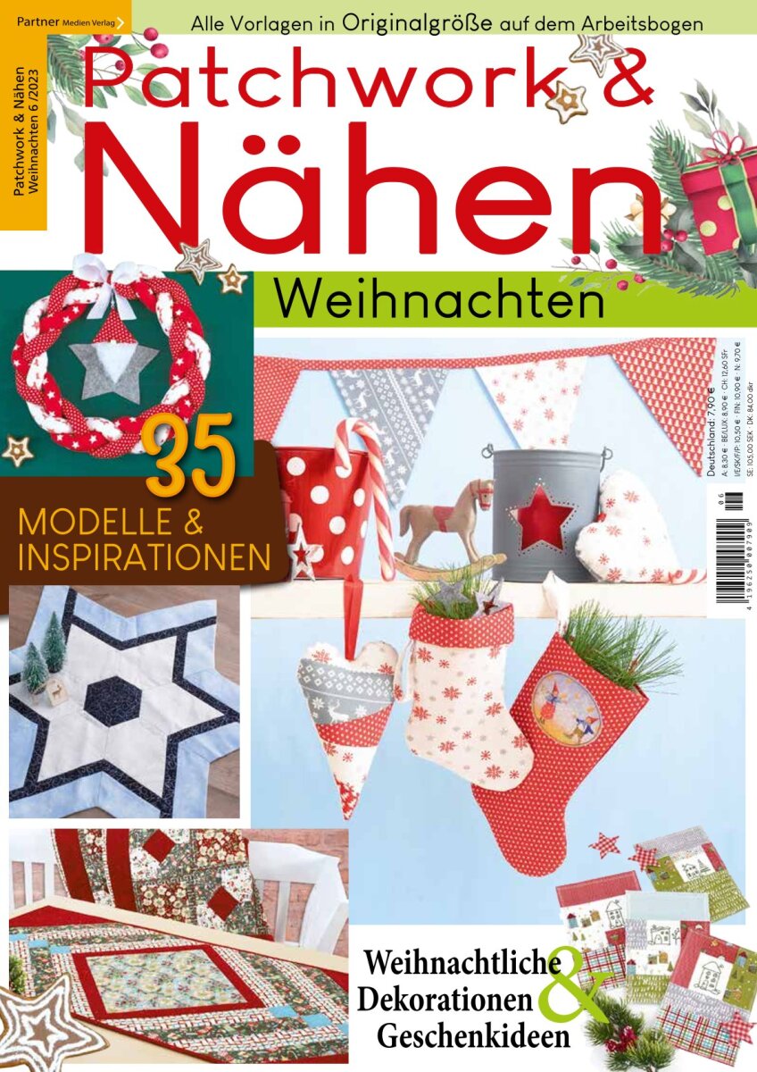 Patchwork und Nähen 06/2023 - Weihnachten Printausgabe, 7,90