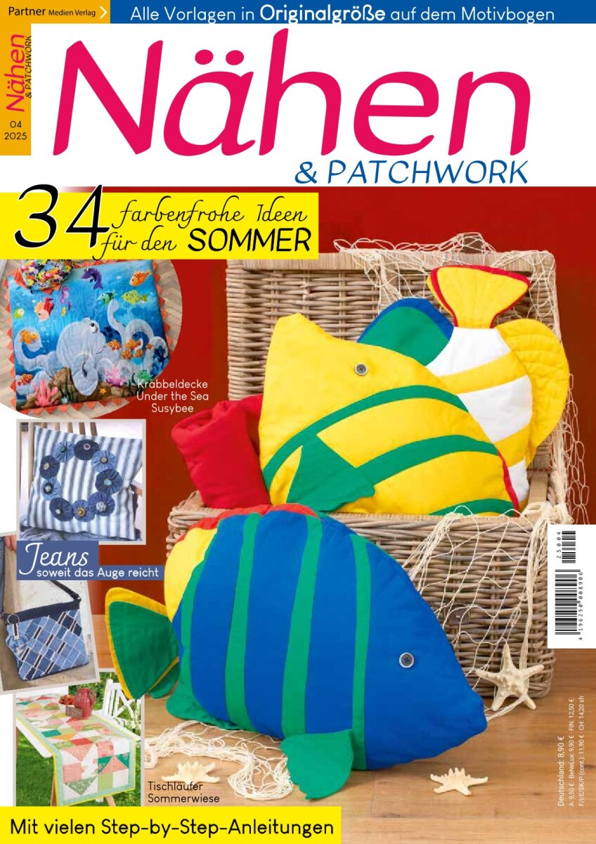 Nähen und Patchwork 04/2025 - Sommer, 7,90