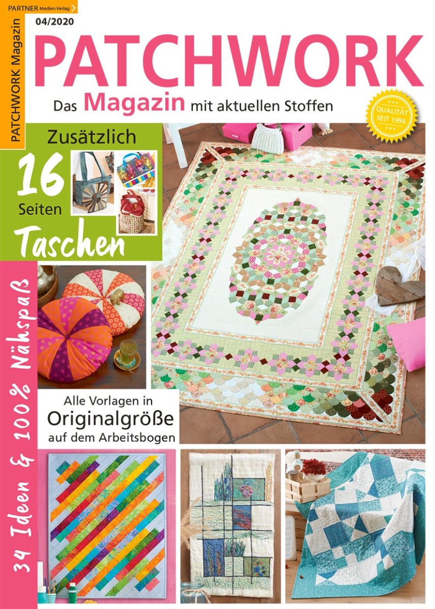 Patchwork Magazin 4/2020 - 16 Seiten Taschen Printausgabe, 4,90