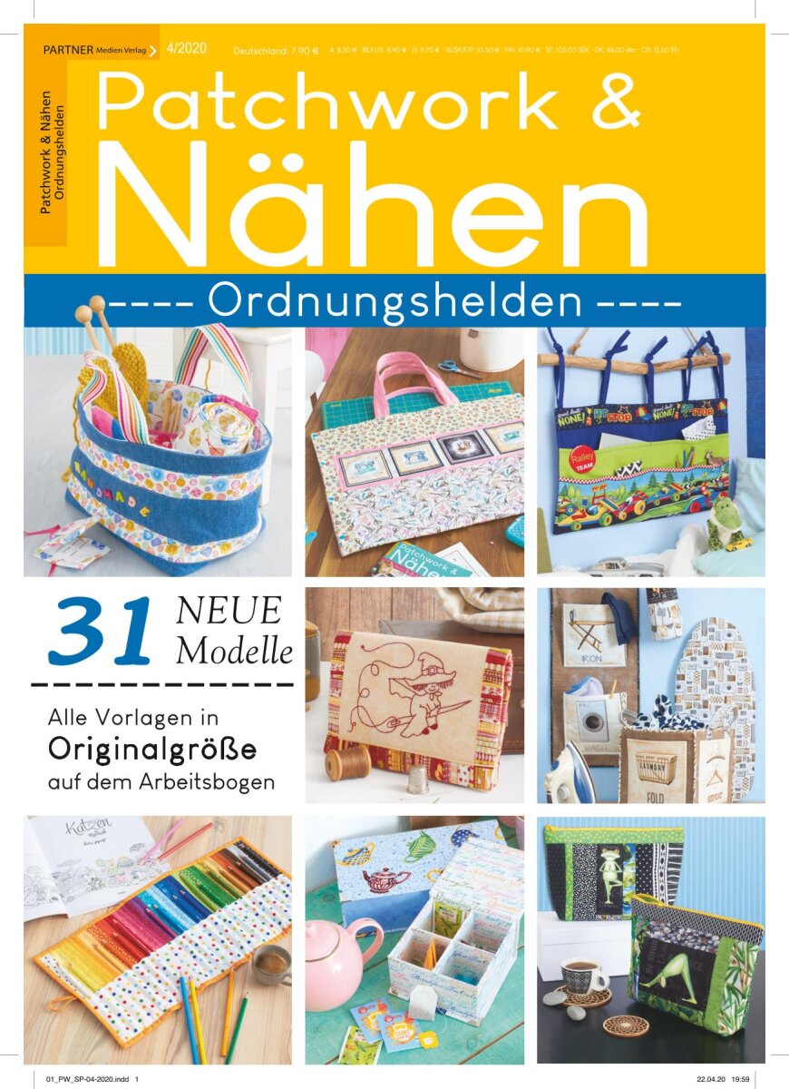 Patchwork und Nähen 4/2020 - Ordnungshelden Printausgabe, 4,90